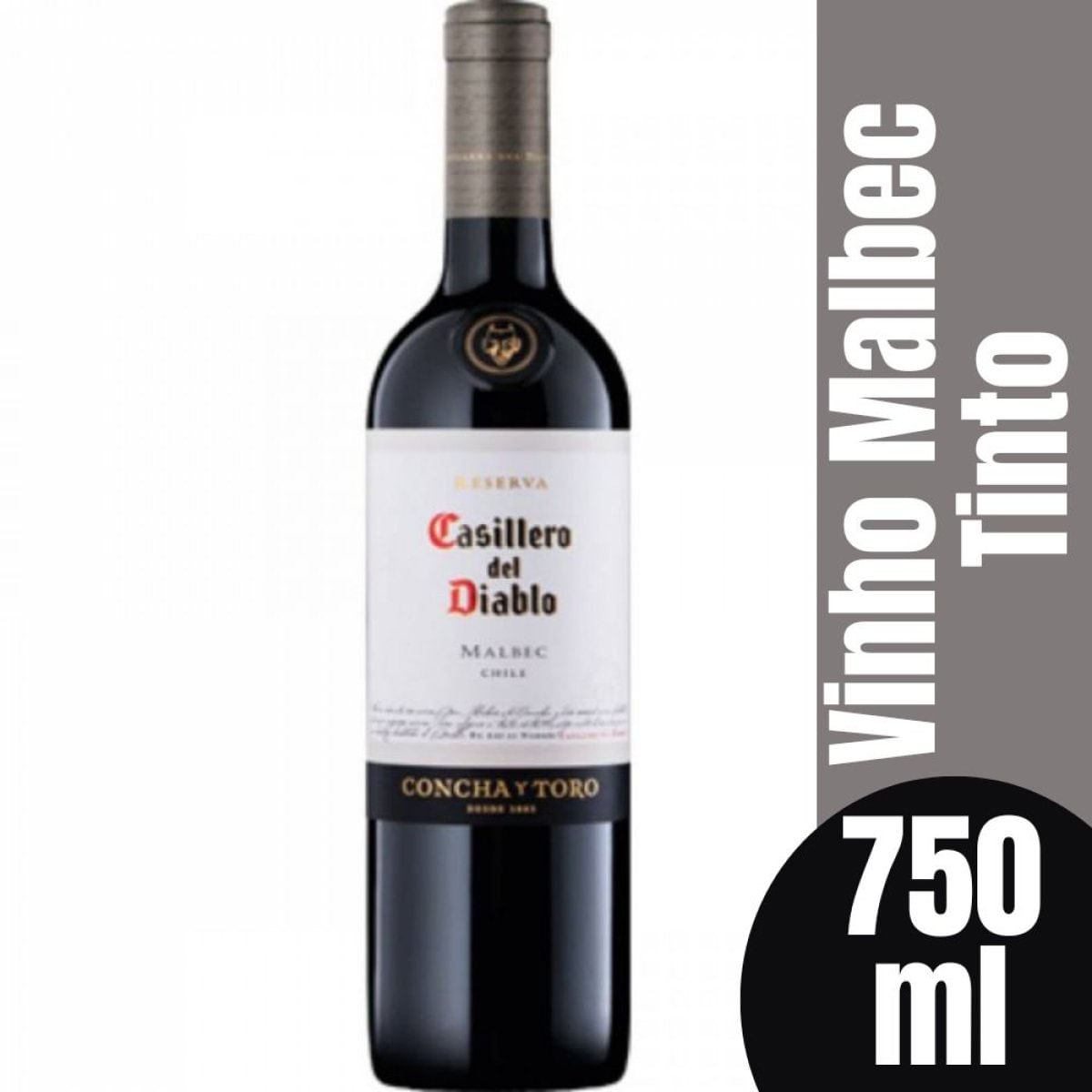Vinho Casillero Del Diablo Malbec Tinto 750ml - Atacado Vila Nova ...