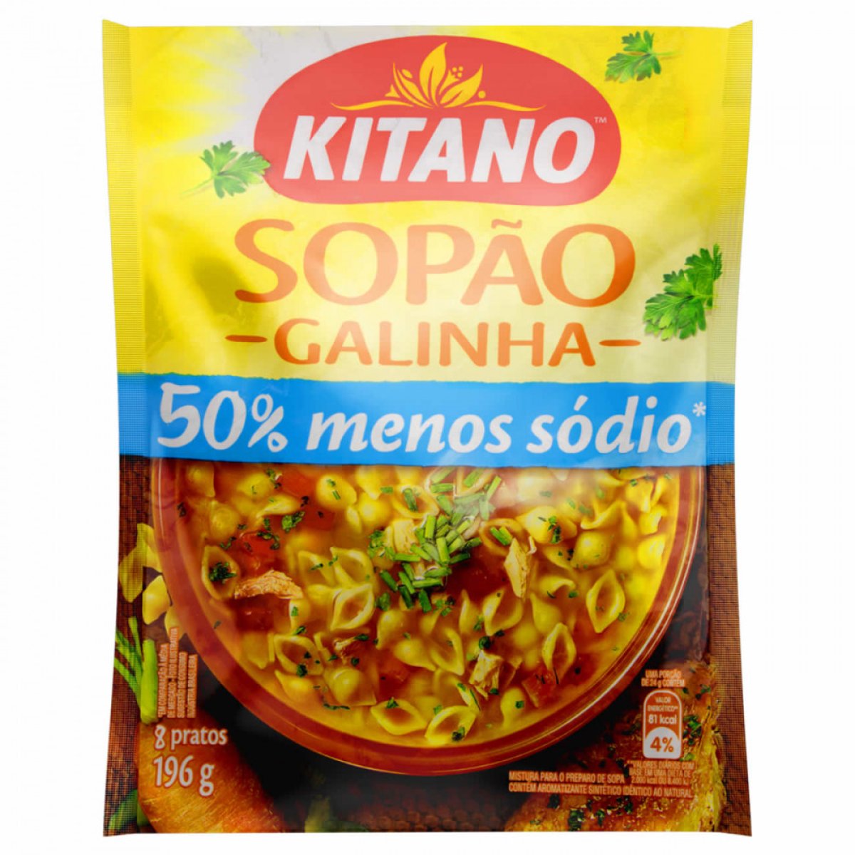 Sopão Kitano Galinha 196g - Atacado Vila Nova - Vilanova